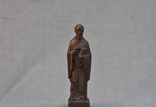 Бронзовая статуэтка Святой Николай чудотворец