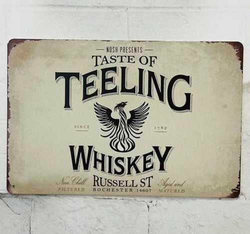 Декор на стену табличка Teeling виски