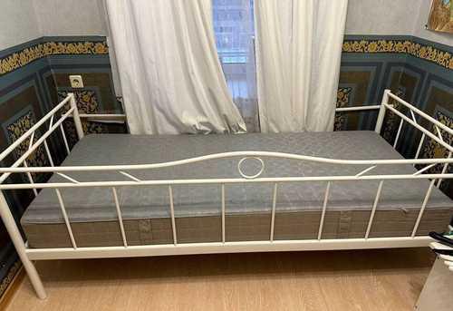 Односпальная кровать Икеа Рамста +матрас Хавойсунд