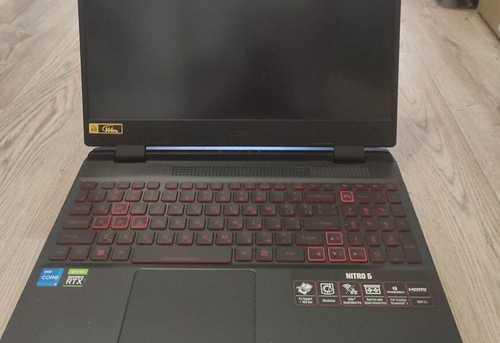 Игровой ноутбук 15.6" Acer Nitro 5 AN515-58, 512 ГБ, Core i5-12500H, RAM 16 ГБ, GeForce RTX 3060 6 ГБ