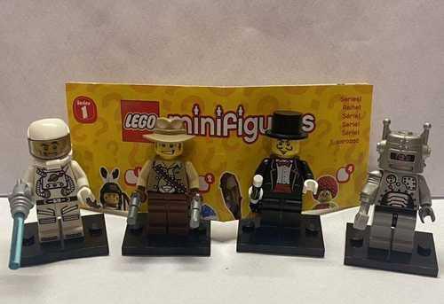 Lego минифигурки 1, 2, 6 и др. серий. (16шт.)