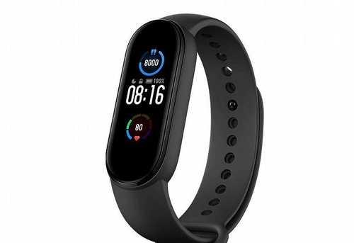 Фитнес браслет Xiaomi Mi Band 5, черный (+ доп. ре