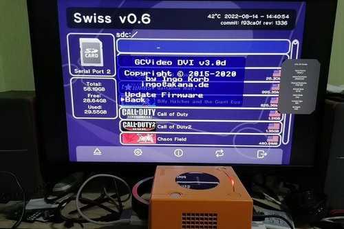 Nintendo gamecube GCVideo hdmi адаптер