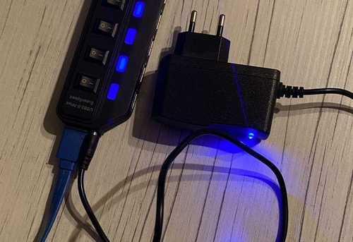 Usb 3.0 хаб с питанием, 7 портов