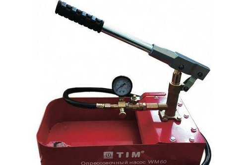 Ручной опрессовочный насос TIM WM-60, 7 литров