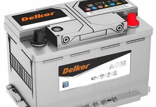 Аккумулятор Delkor AGM 70Ач обратная полярность