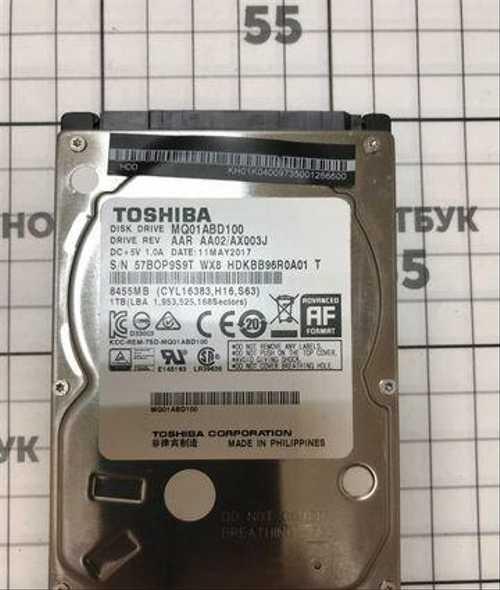 Жесткий диск Toshiba 1TB 2,5"