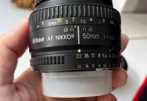 Объектив AF Nikkor 50mm 1:1.8D