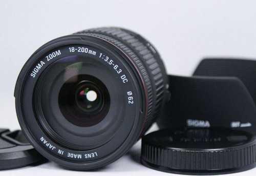 Объектив Sigma 18-200mm f3.5-6.3 DC, Nikon AF