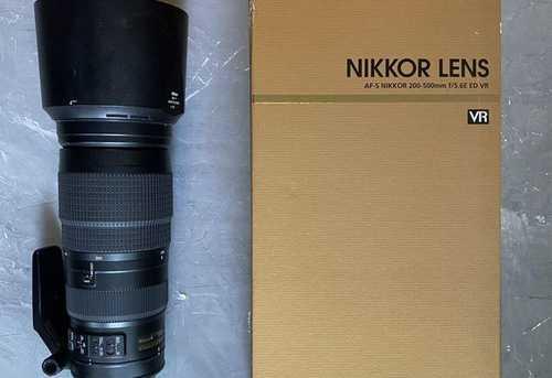 Nikon 200-500mm f 5.6 VR