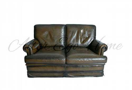 Винтажный кожаный диван
