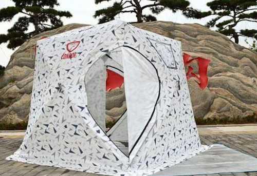Палатка куб трёхслойная утеплённая 220х220х215 см