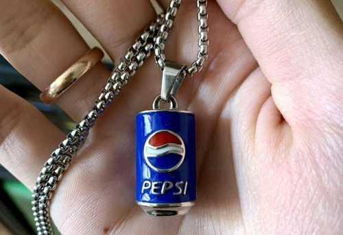 Подвеска/кулон банка Pepsi с цепочкой