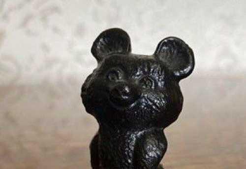 Фигурка Олимпийский мишка из чугуна СССР