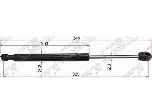 Амортизатор капота левыйправый Sorento