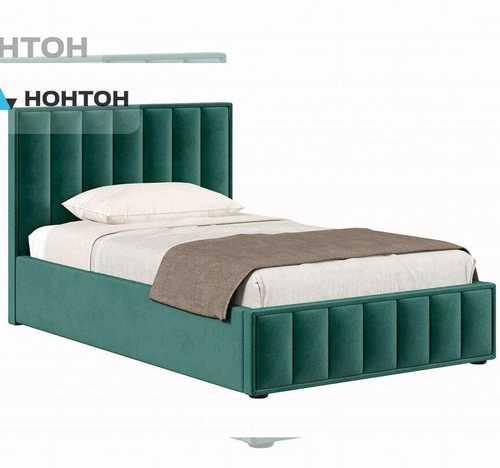 Кровать Анкона велюр зеленый