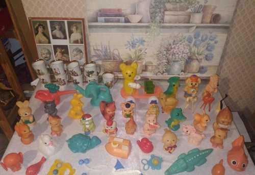 Игрушки СССР резина пластмасс игра кукла