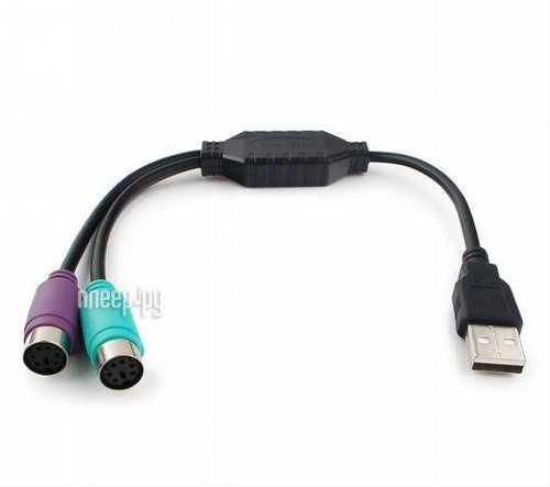 Кабель адаптер Gembird Cablexpert 2xPS/2 - USB