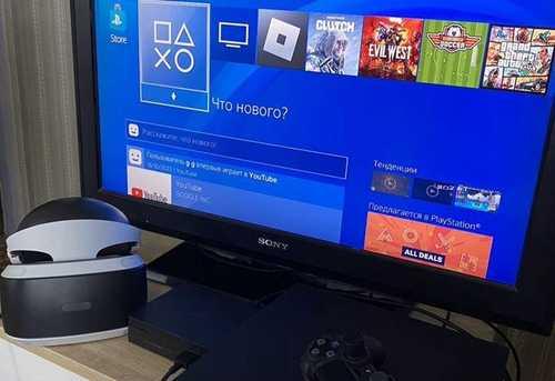Sony playstation 4 PS4 pro 1tb шлем sony ps vr