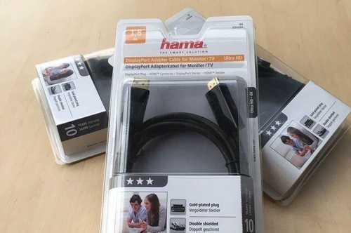 Кабель hama DisplayPort- hdmi 1,8m 4k (054594)