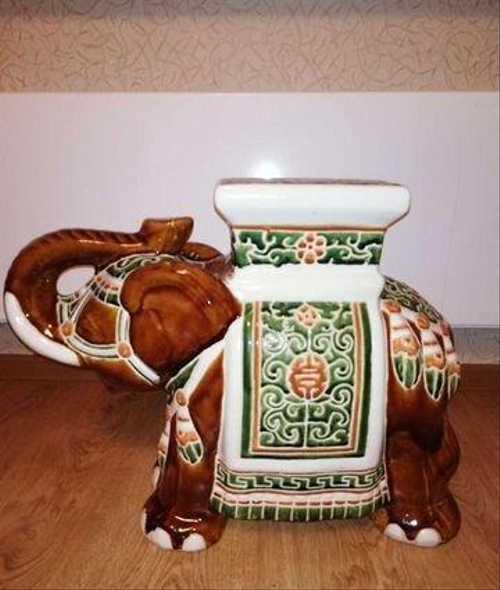 Слон керамический напольный, винтаж СССР
