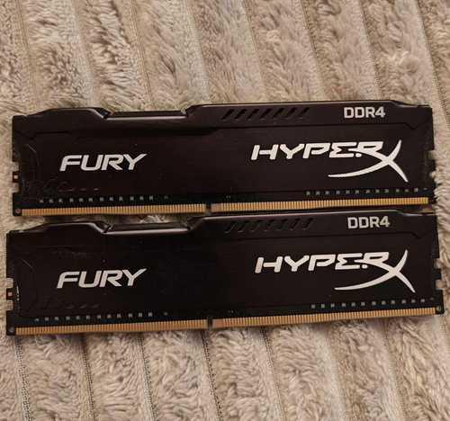 Оперативная память Kingston HyperX fury 16gb DDR4