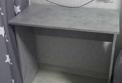 Стол письменный компьютерный 80см серый