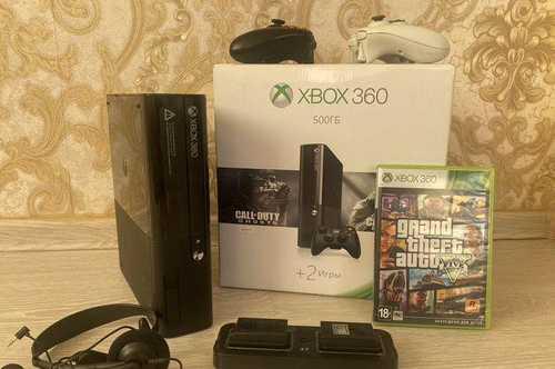 Xbox 360 512gb 2 геймпада