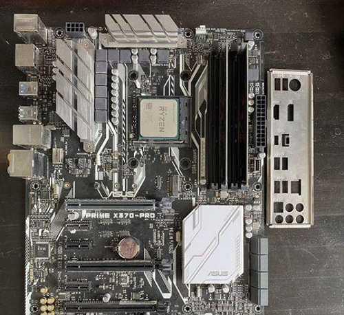 Asus prime x370 pro + ryzen 2700x + G.Skill 16гб