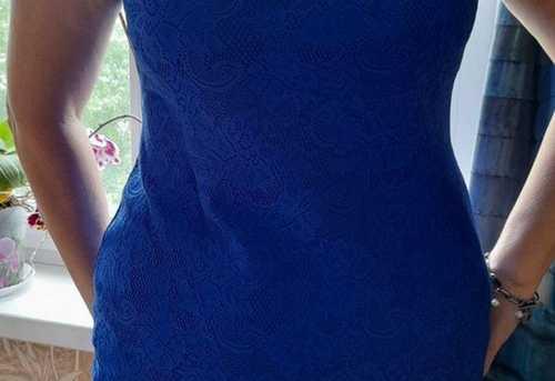 Платье нарядное, синее