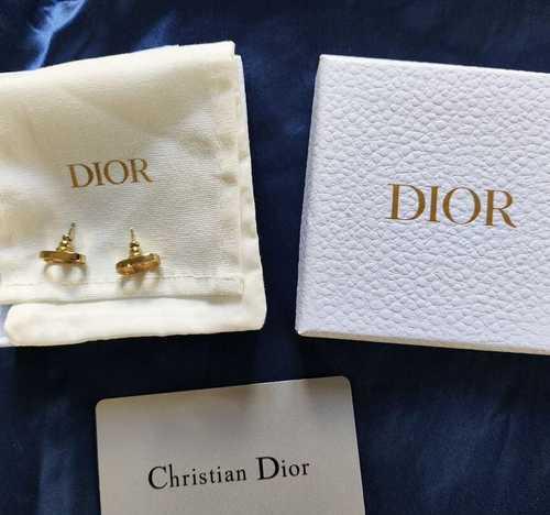 Серьги-пуссеты Dior оригинал