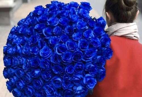 Синие розы, Букет из синих роз, Доставка цветов