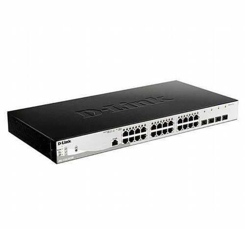 Коммутатор D-Link DGS-1210-28P/ME/B2A, L2 Managed Switch with 24 10/100/1000Base-T ports and 4 1000B