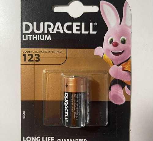 Батарейки duracell 123