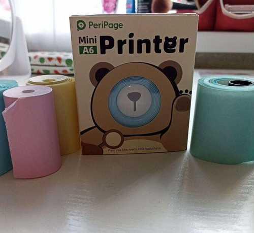 Карманный мини принтер PeriPage A6