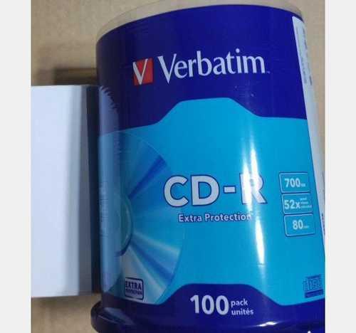 Диски cd r verbatim 100 шт