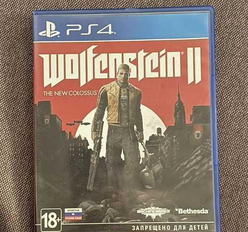 Wolfenstein ps4 диск