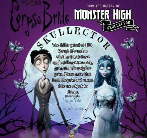 Monster high Труп невесты