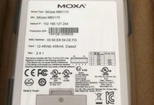 Moxa Преобразователь mgate MB3170