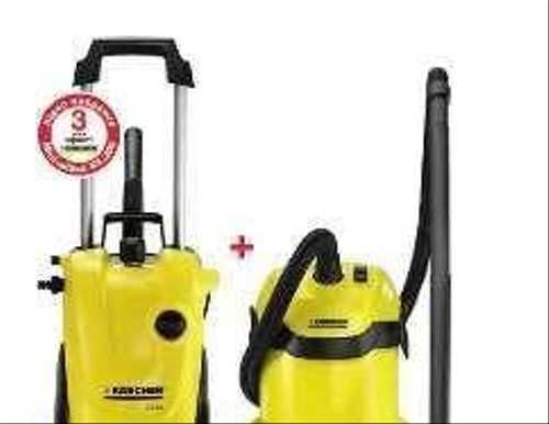 Минимойка karcher + пылесос wd 2