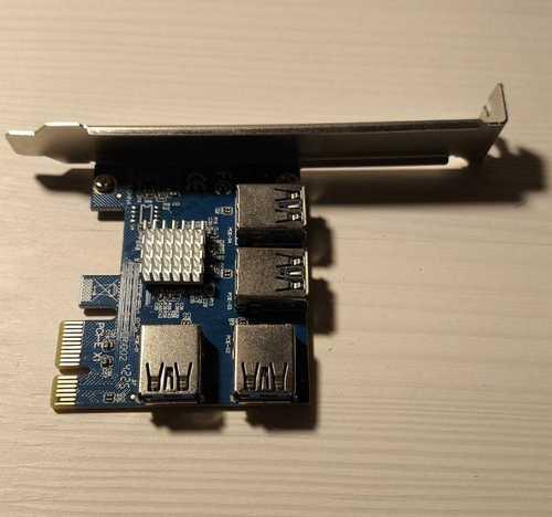 Райзер pci-eux1-04 на 4 USB 3.0