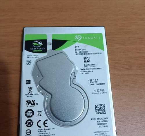 Жестокий диск 2tb Seagate barracuda wdznccga