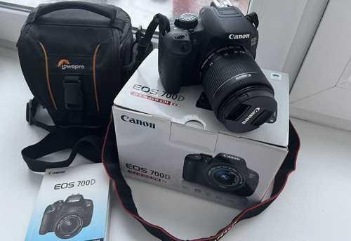 Фотоаппарат Canon eos 700d + объектив Canon