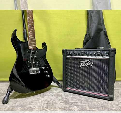 Электрогитара Samick с комбиком Peavey