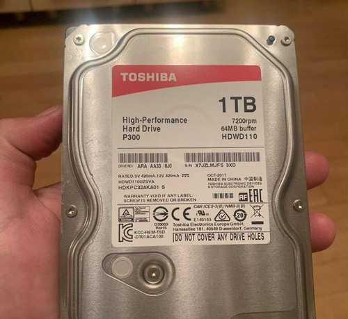 1 тб Внутренний жесткий диск Toshiba P300 3.5"