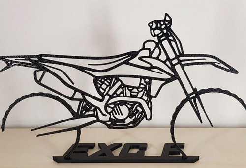 Табличка статуэтка мотоцикла KTM EXC-F