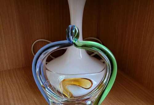 Чешское стекло ваза