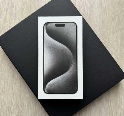 Коробка от iPhone 15 Pro 1TB White Titanium