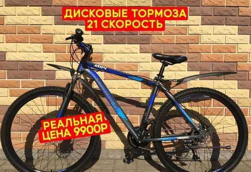 Скоростной велосипед Черный-синий новый