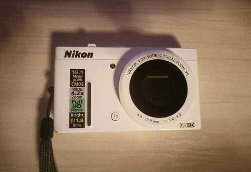 Компактный фотоаппарат Nikon coolpix p310 белый